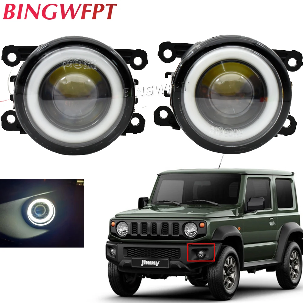 2PCS Super Bright Angel Eye DRL For Suzuki Jimny JB64 JB74 2018 2019 ...