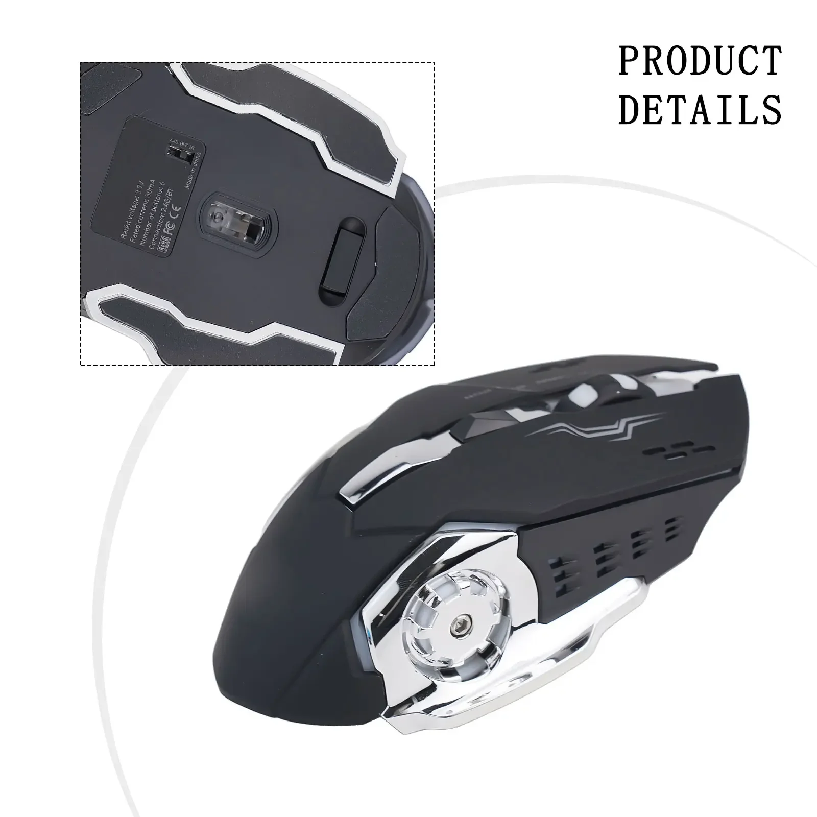 High-Quality-Premium-Rechargeable-M500-Wireless-RGB-Glow-Gaming-Mouse ...