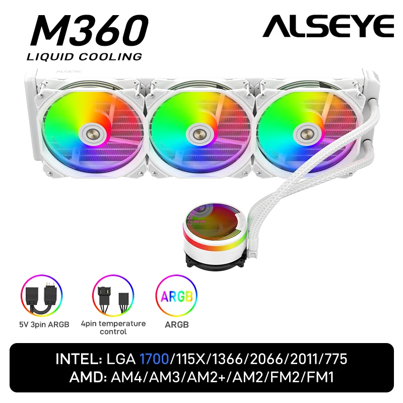 Alseye-m360-refrigerador-de-gua-360mm-argb-ventilador-cpu-cooler ...