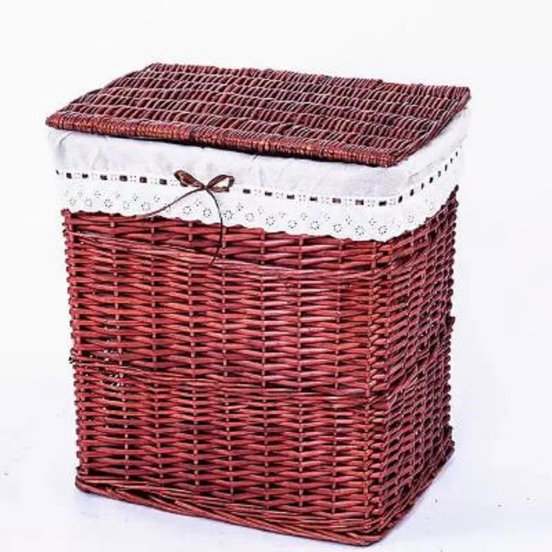 Boiled Willow Storage Basket, Rattan Hamper, Dirty Laundry HamperToy ...