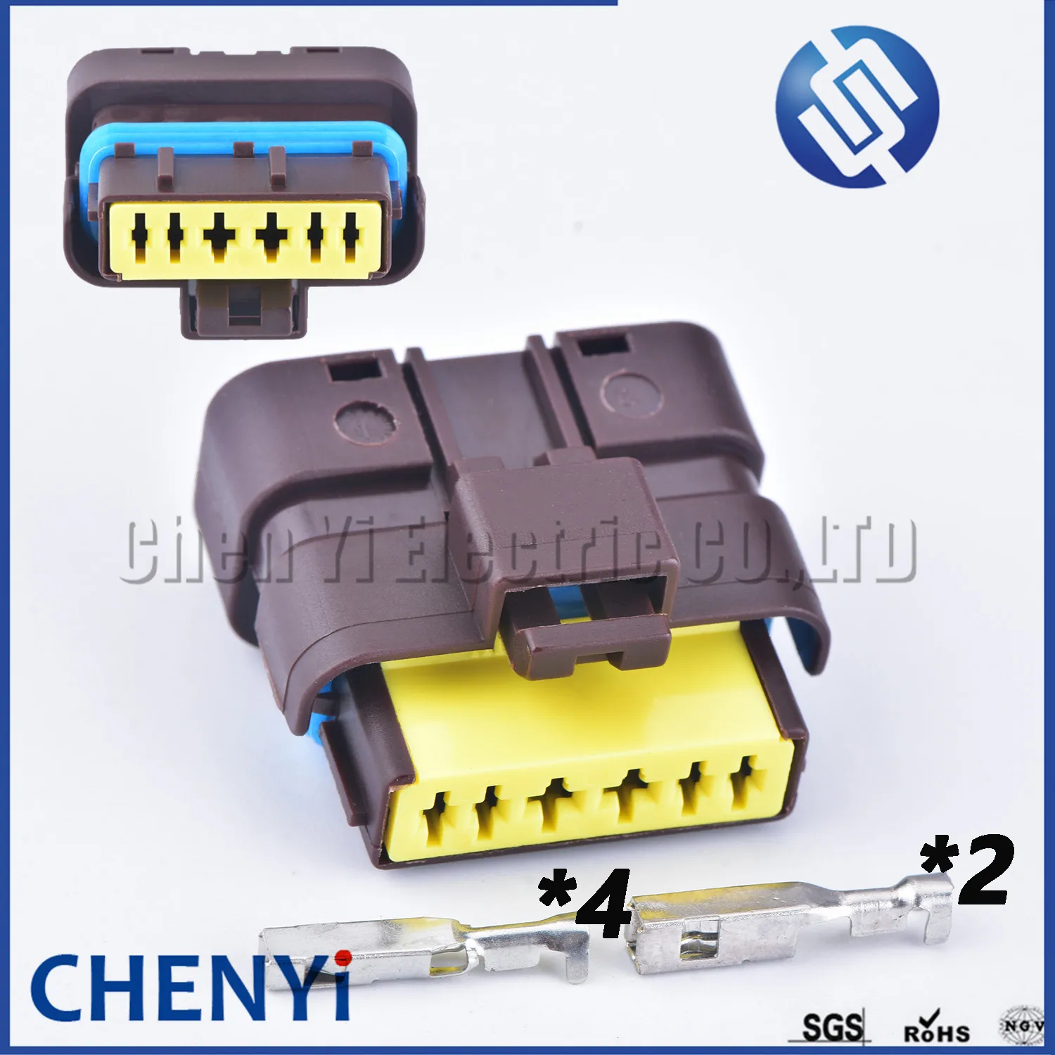 Brown-FCI-6-Pin-female-Gasoline-Pump-Fuel-Pump-Plug-200PC062S1049 ...