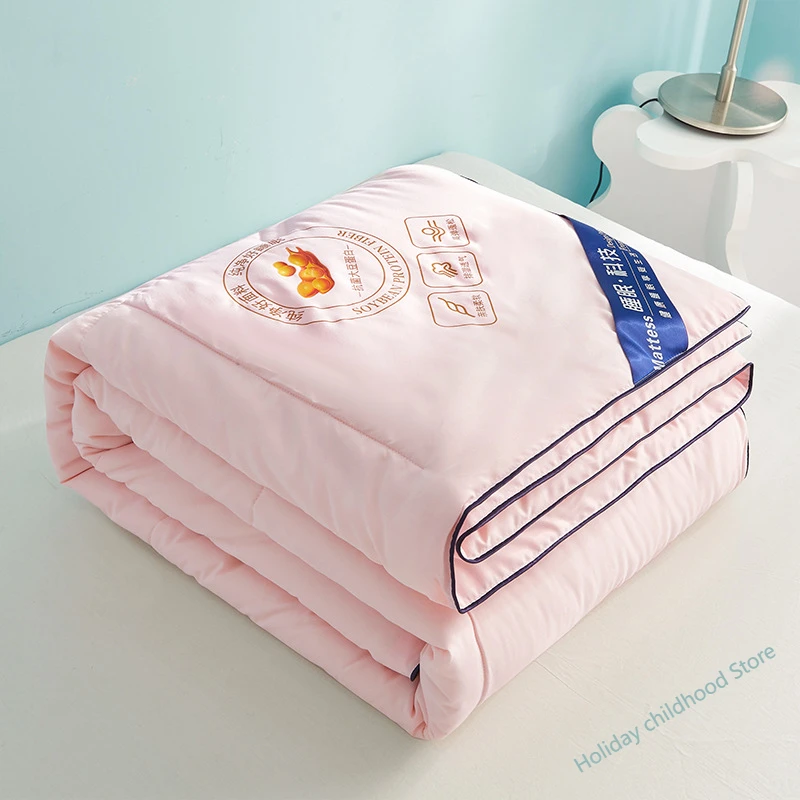 Cool Ice Silk Thin Quilt Soybean Fiber High Quality Cold Bedding Quilts ...