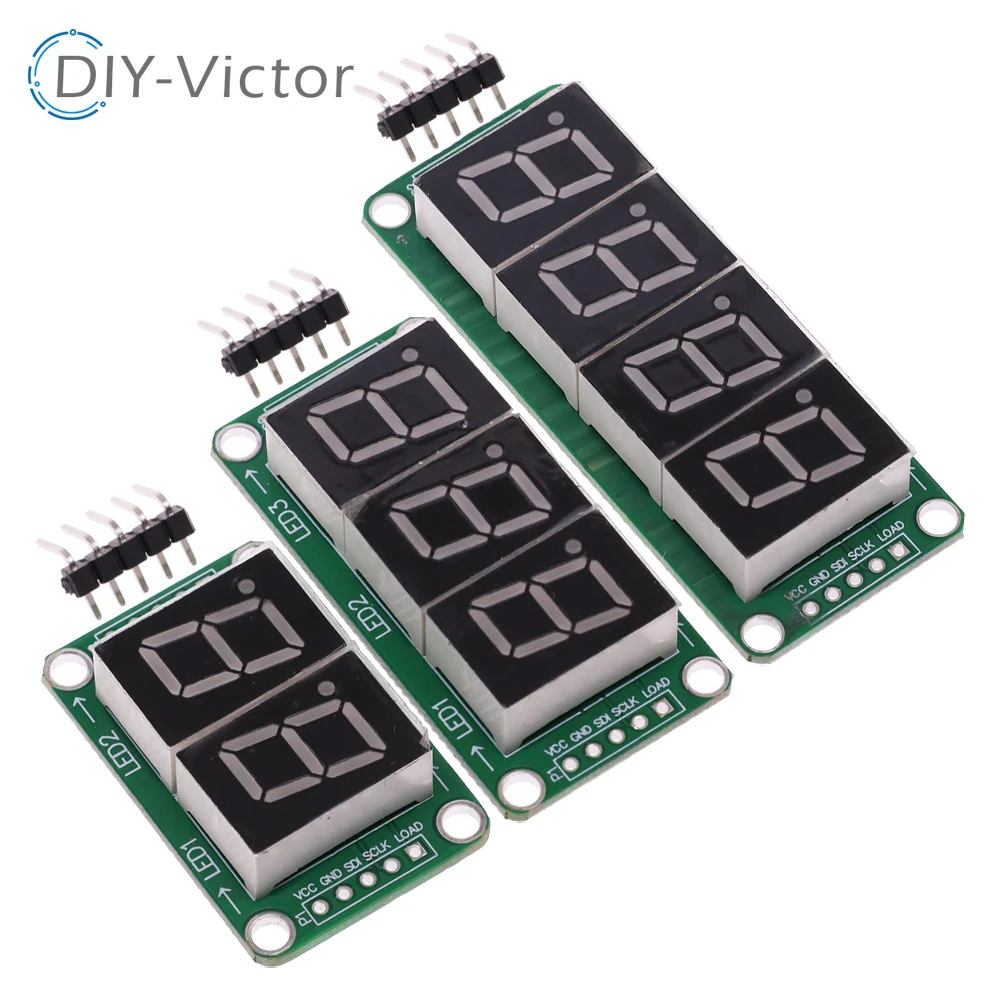 0.5 Inch 2 3 Digit 4 Segment LED Digital Tube Module 5 Pin Digital ...