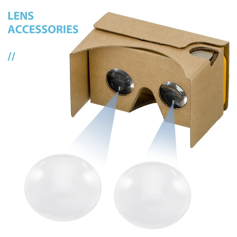 2x-for-Google-Cardboard-Virtual-Reality-VR-BiConvex-Lenses-Only-37mm-x ...