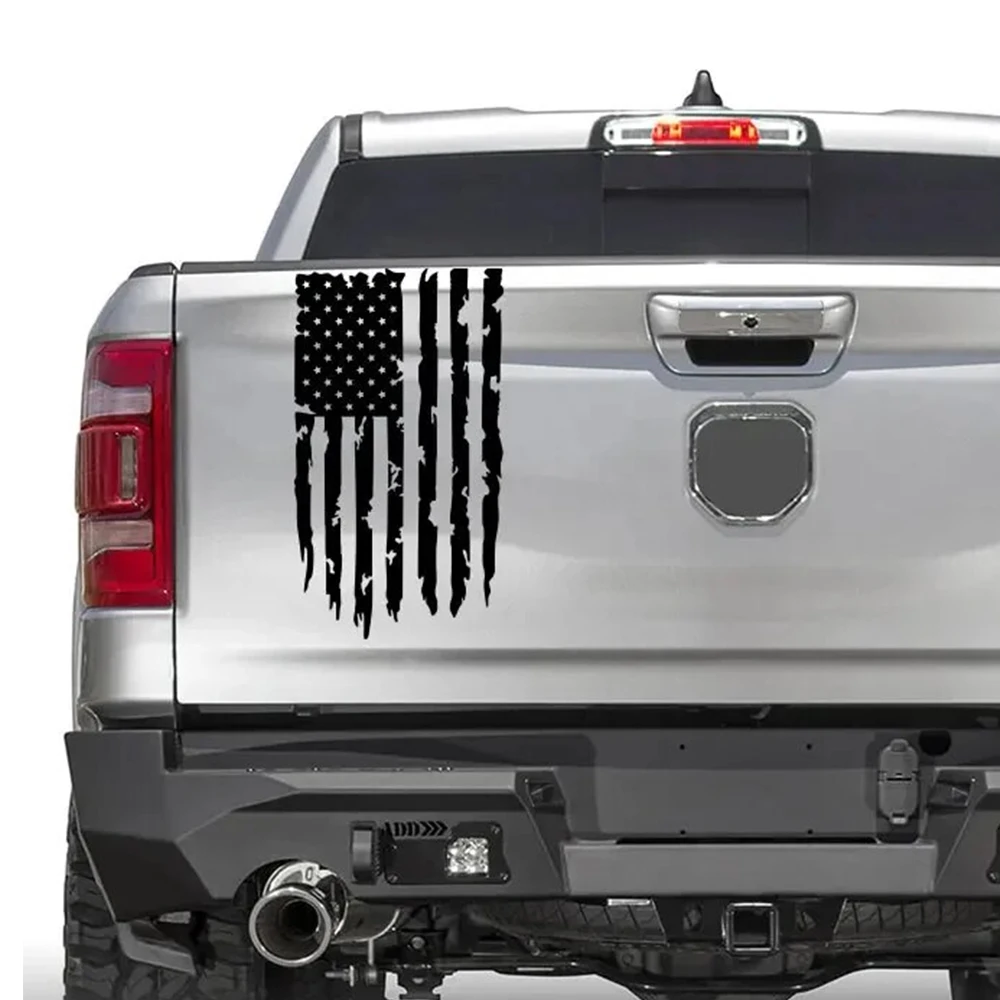 Car Sticker USA Flag Decor Decal For Dodge RAM Toyota Hilux Tacoma Jeep ...