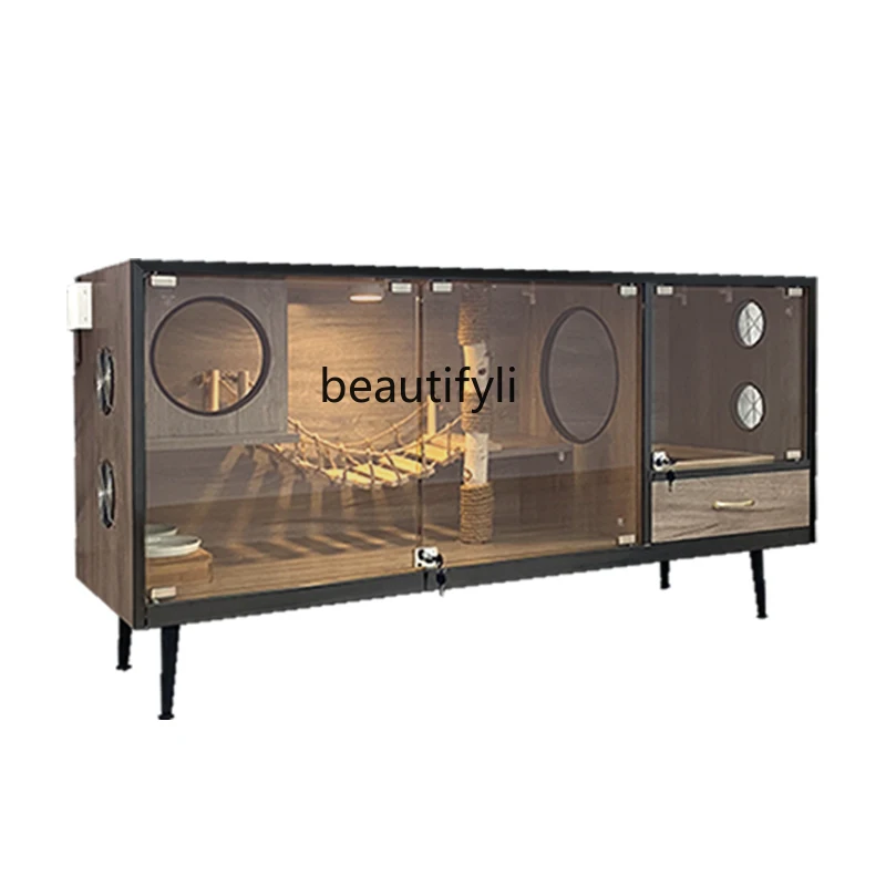 Original-Luxury-Cat-Nest-Solid-Wood-Cat-Villa-Four-Seasons-Universal ...