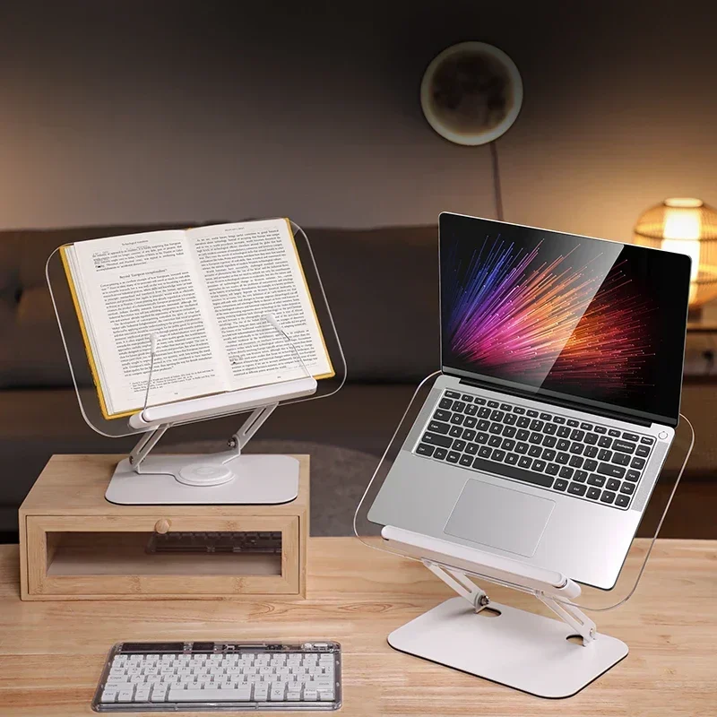 Laptop-Stand-Foldable-Notebook-Desktop-Holder-Cookbook-Book-Bracket ...