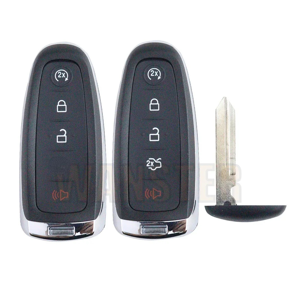 4 5 Bottons Car Key Fob Housing Key Case Shell for Ford Edge Escape ...