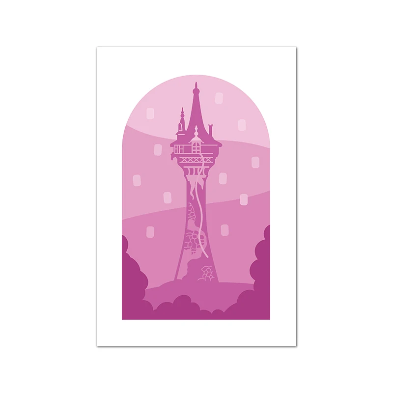 Rapunzel Tower Silhouette