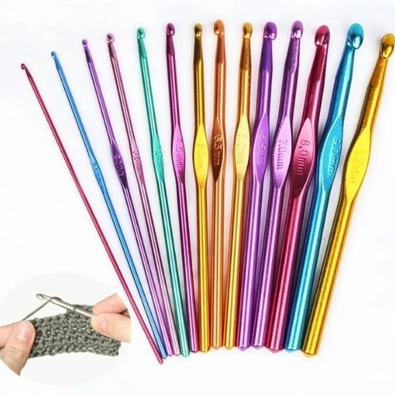 8PCS-10pcs-Aluminum-Knitting-Needles-Metal-Crochet-Set-Home-DIY-Craft ...