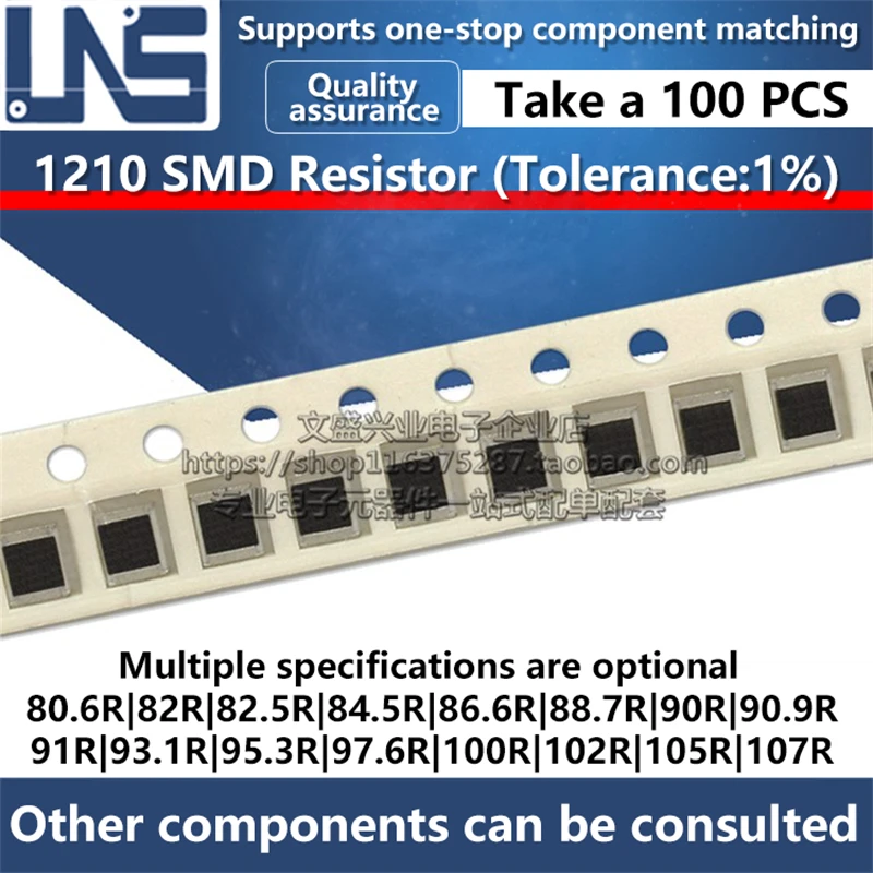 1210 SMD 1/2W chip resistor 1% 0ohms ~ 10M 80.6R 82R 82.5R 84.5R 86.6R ...