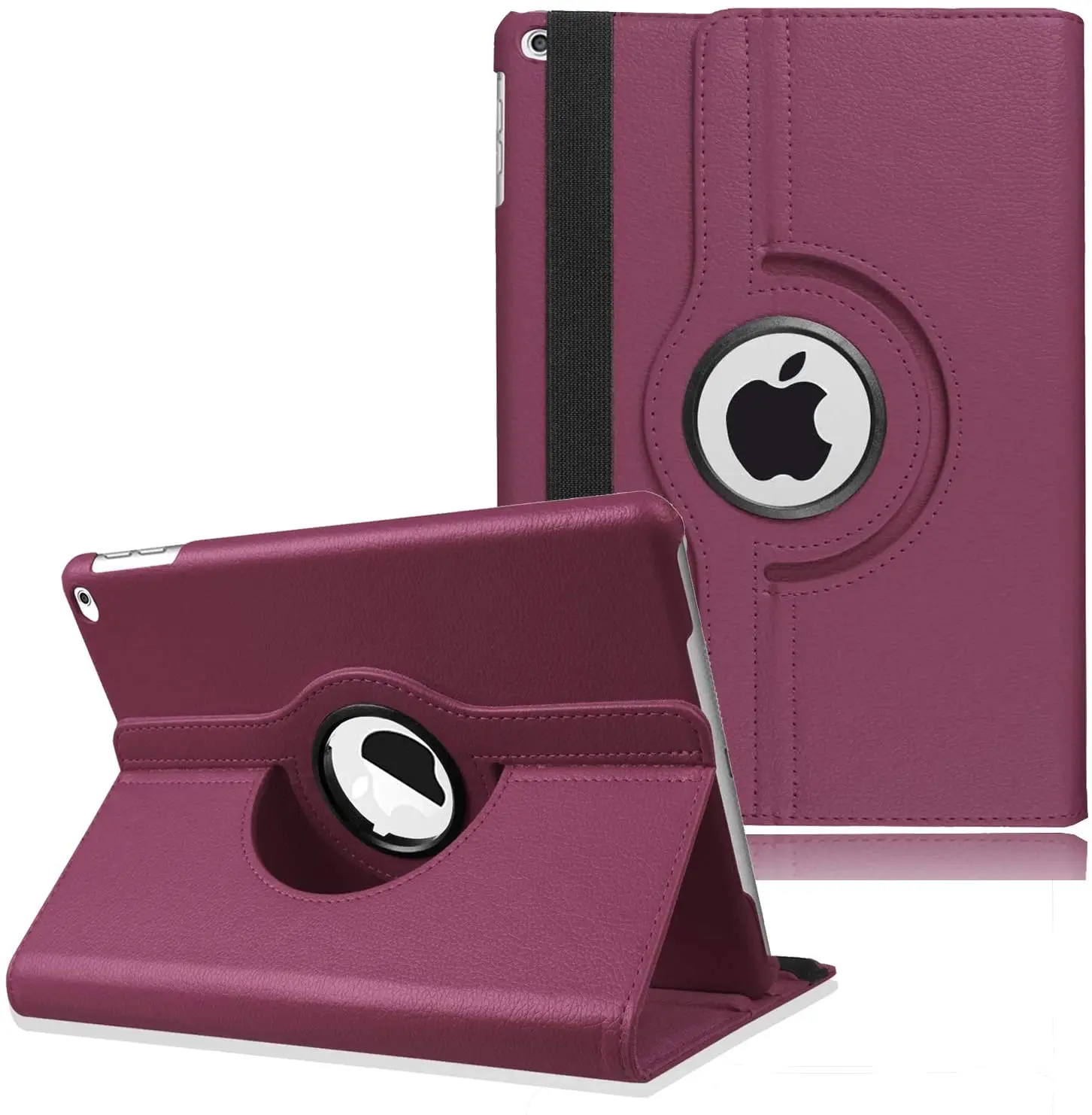 For iPad 2 iPad 3 iPad 4 Case 360 Degree Rotation PU Leather Stand ...