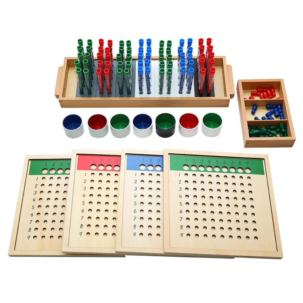 Material Montessori Mathematics | Division Test Tube Montessori ...