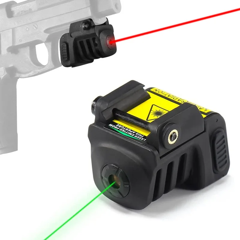 9mm Pistol With Laser Sight