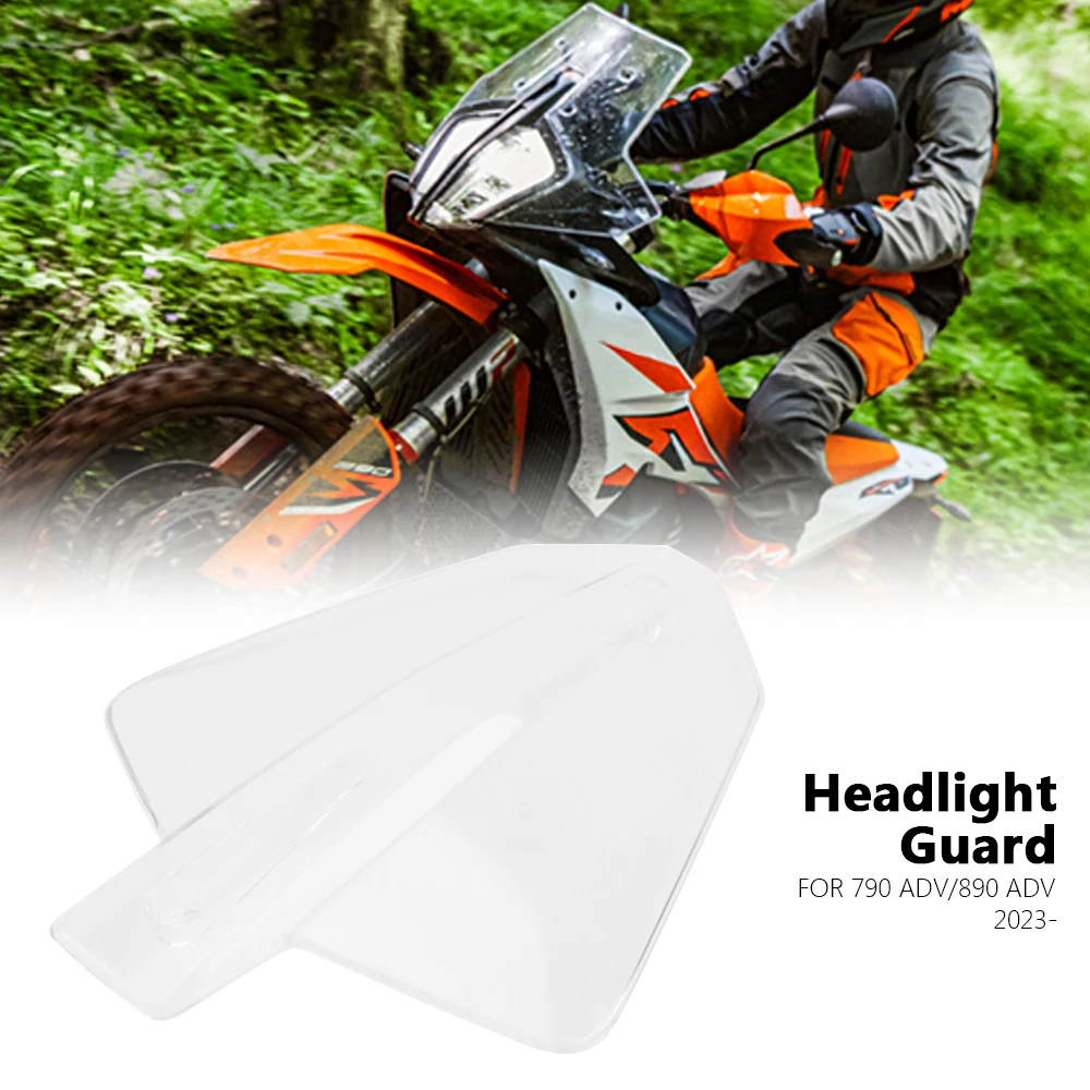 New-Motorcycle-Headlight-Guard-Cover-Front-Light-Transparent-Protective ...
