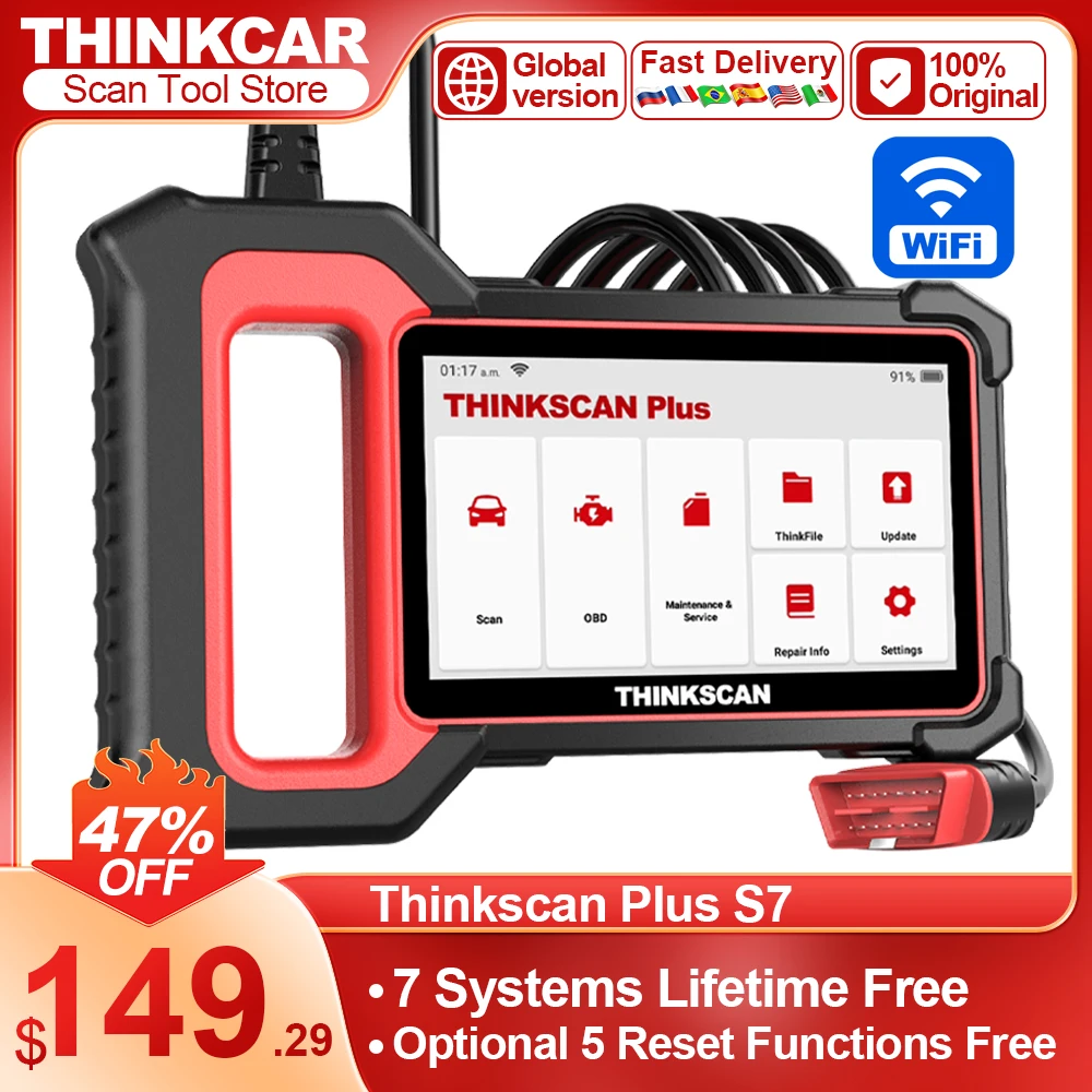 THINKSCAN-PLUS-S7-THINKCAR-OBD2-Scanner-Auto-ABS-SRS-ECM-TCM-BCM-AC ...