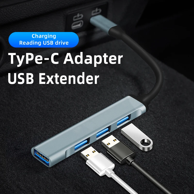 USB 3.0 Type C Multi Interface Adapter Hub For Citroen C4 C3 C5 C1 C2 ...