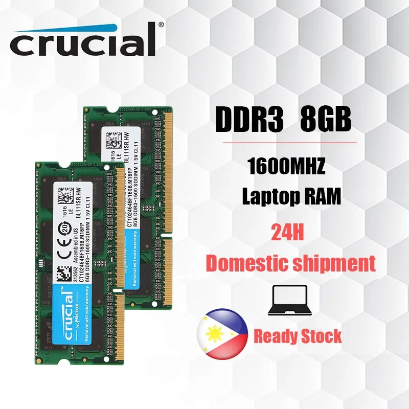 Memoria RAM para portátil, 8GB, 16GB, 32GB (8GB, X1, X2, X4), DDR3, DDR3L, 1600MHZ, SODIMM, PC3 ...