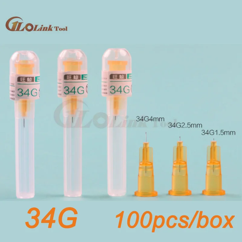 34G 4mm Needle Piercing Transparent Syringe Injection skin prick glue ...