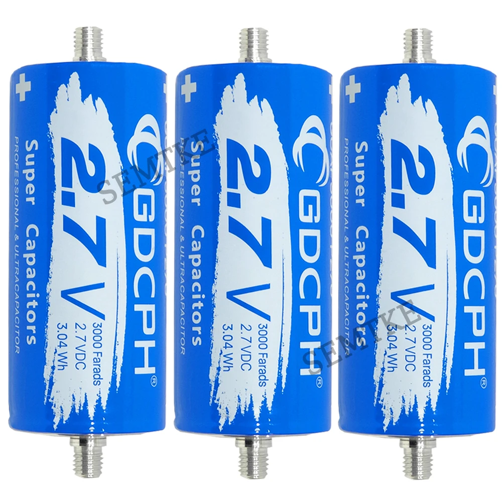 Free-Shippi-2-7V3000F-Super-Farad-Capacitor-Short-Foot-Low-ESR-High-Frequency-Ultracapacitor ...