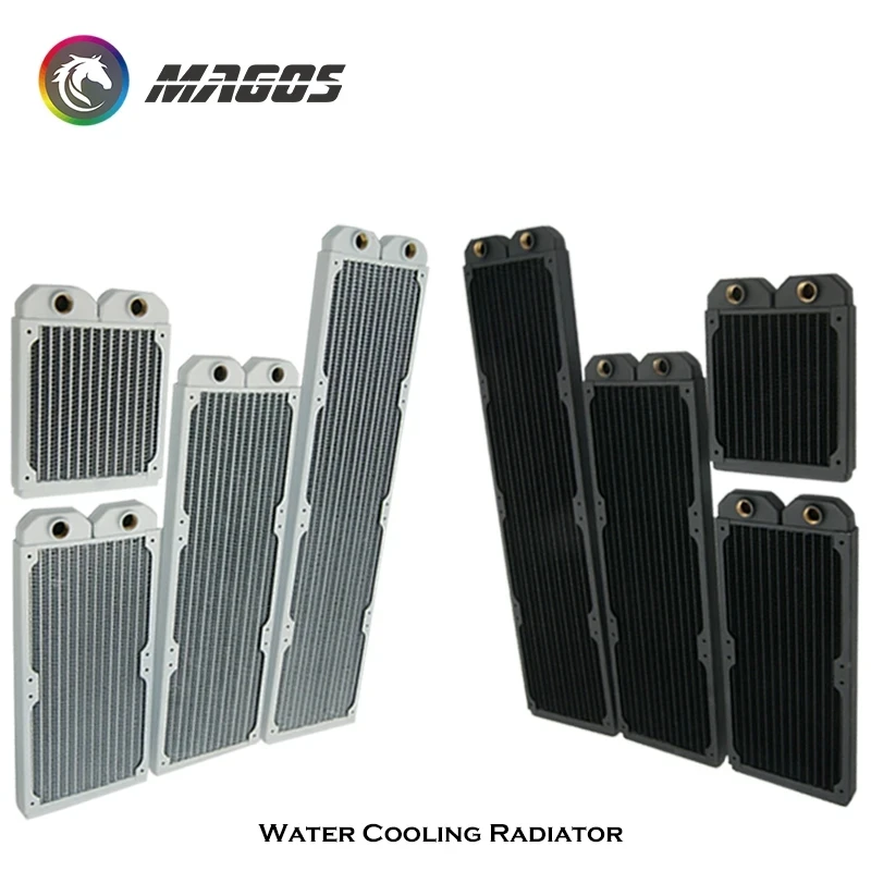20mm Thickness Ultra Thin Water Cooling Copper Radiator,G1/4" PC Liquid ...