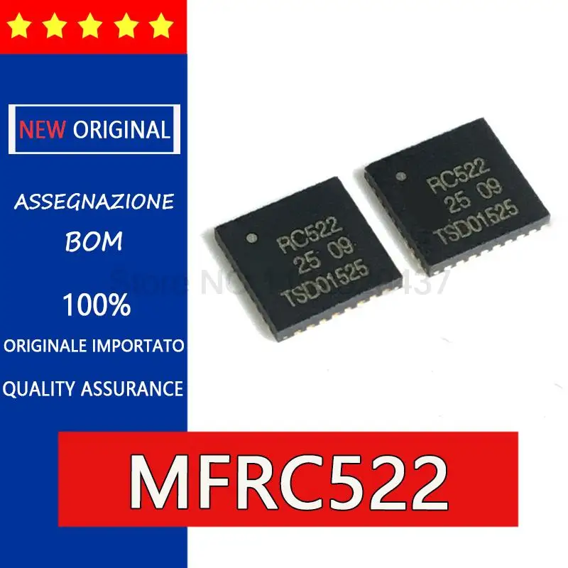NEW MFRC522 RC522 QFN32 523 Radio frequency card RFID Contactless read ...