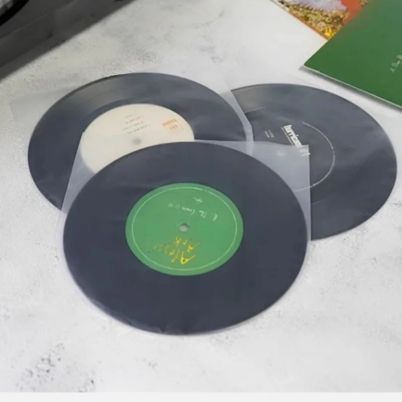 25-Pack Vinyl Record Inner Sleeves,12-inch Protective Cover Crystal ...