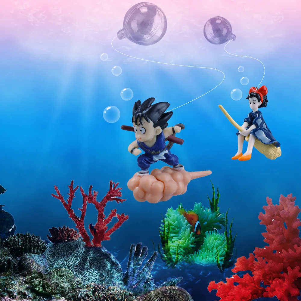 Aquarium Decor Accessories | Action Figure Aquarium | Goku Cloud Figure ...