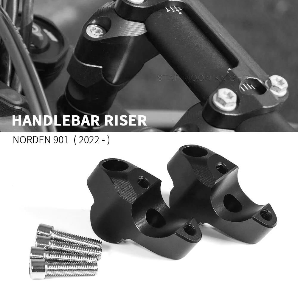 Motorcycle Accessories Handlebar Riser Drag Handle Bar Clamp Extend Adapter For Husqvarna Norden ...