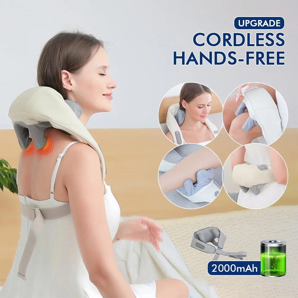 Electric-Neck-And-Back-Massager-Wireless-Neck-And-Shoulder-Kneading ...