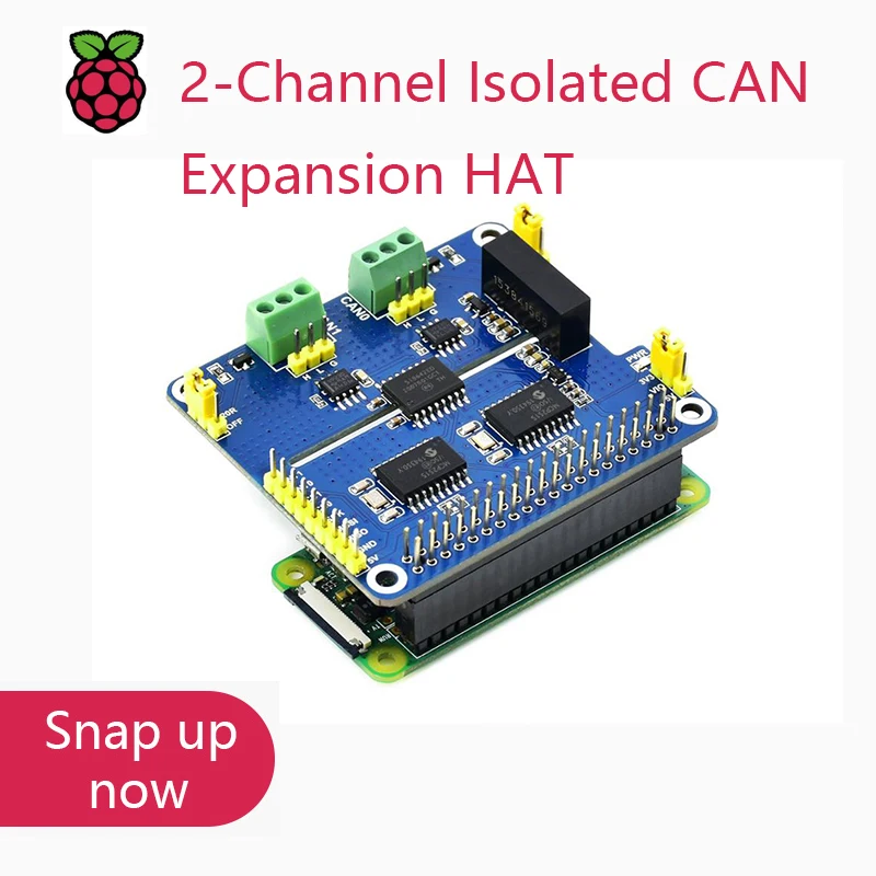 Waveshare-2-Channel-Isolated-CAN-Expansion-HAT-for-Raspberry-Pi-Dual ...