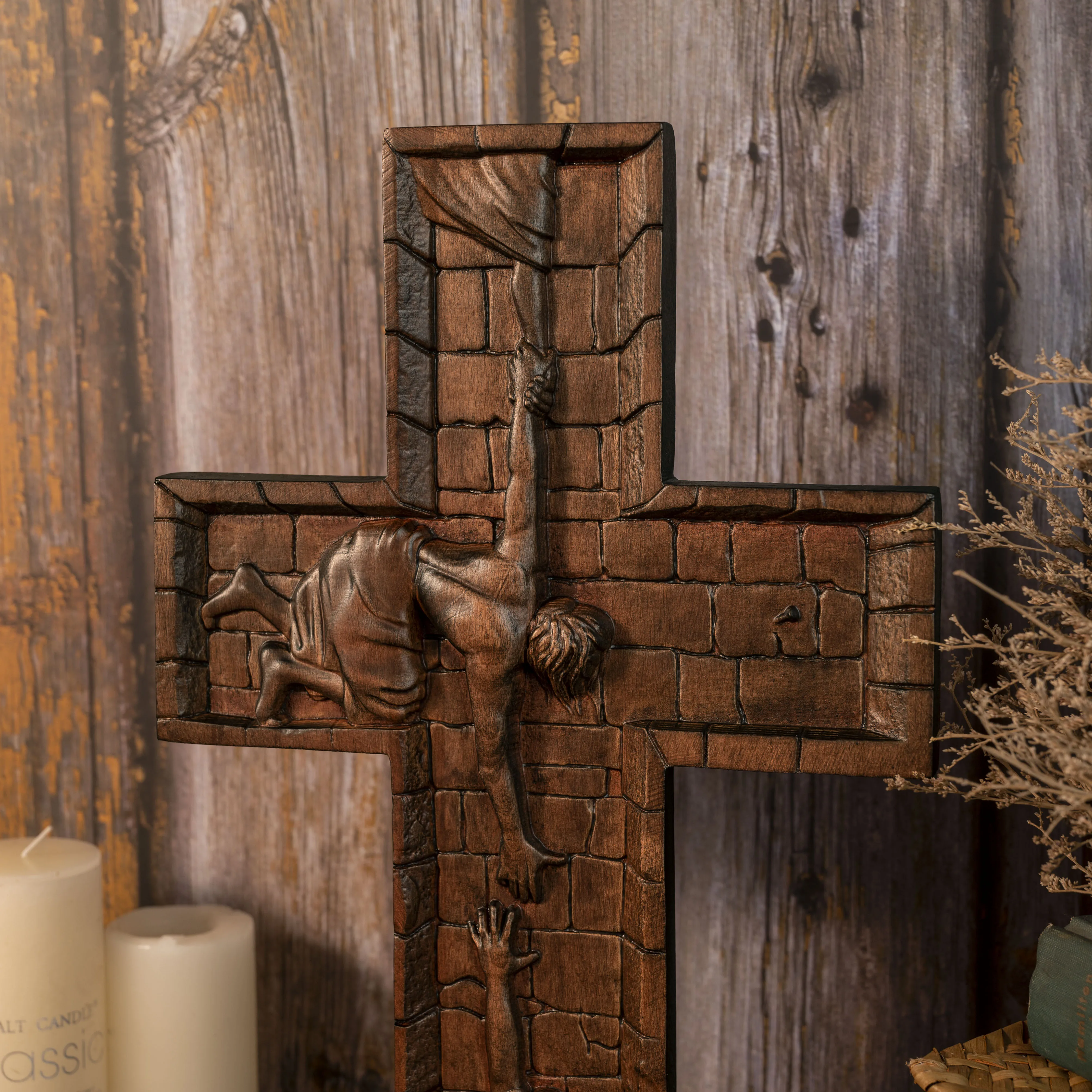 Jesus Savior Cross Jesus Is My Savior Cross Wooden Door Sign Hanger