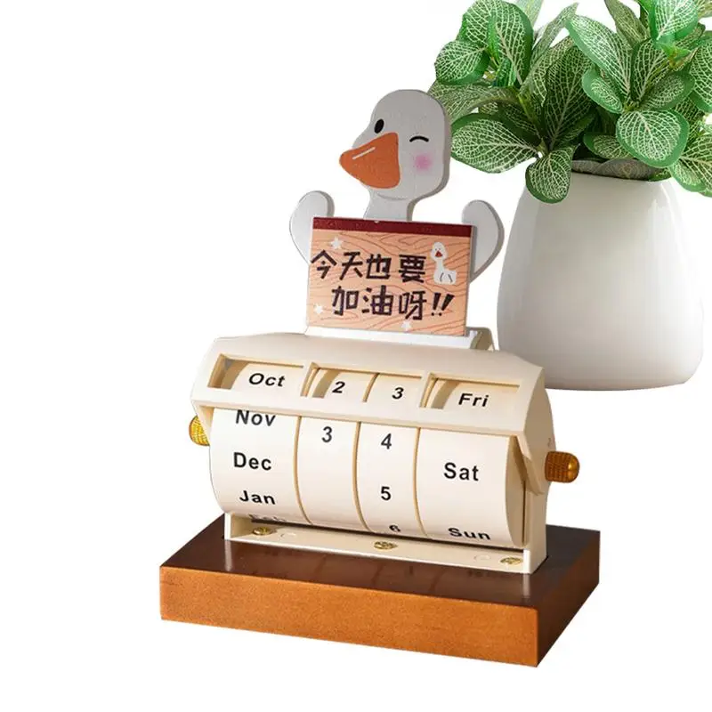 Wheel-Perpetual-Calendar-Reusable-Wooden-Rotary-Yearly-Calendar-Wooden ...