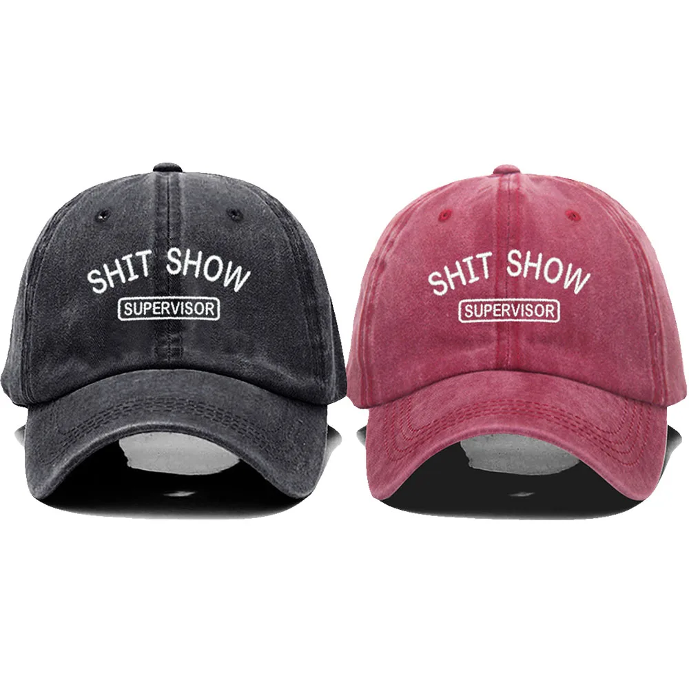 SHIT-SHOW-SUPERVISOR-Embroidery-Baseball-Caps-For-Men-Women-Vintage-Soft-Cotton-Unisex-Truck ...