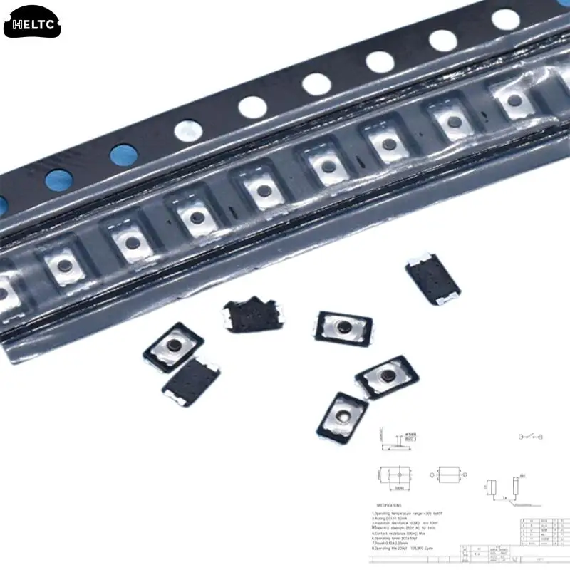 50pcs-2x3x0-6-U-Tactile-Push-Button-Switch-Tact-4-Pin-Micro-Switch-SMD ...