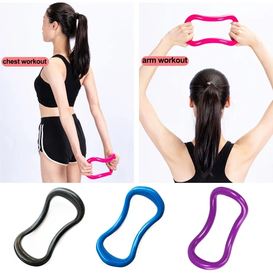 Yoga Pilates Stretch Ring for Women's Fitness - Fascia Massage & Body ...
