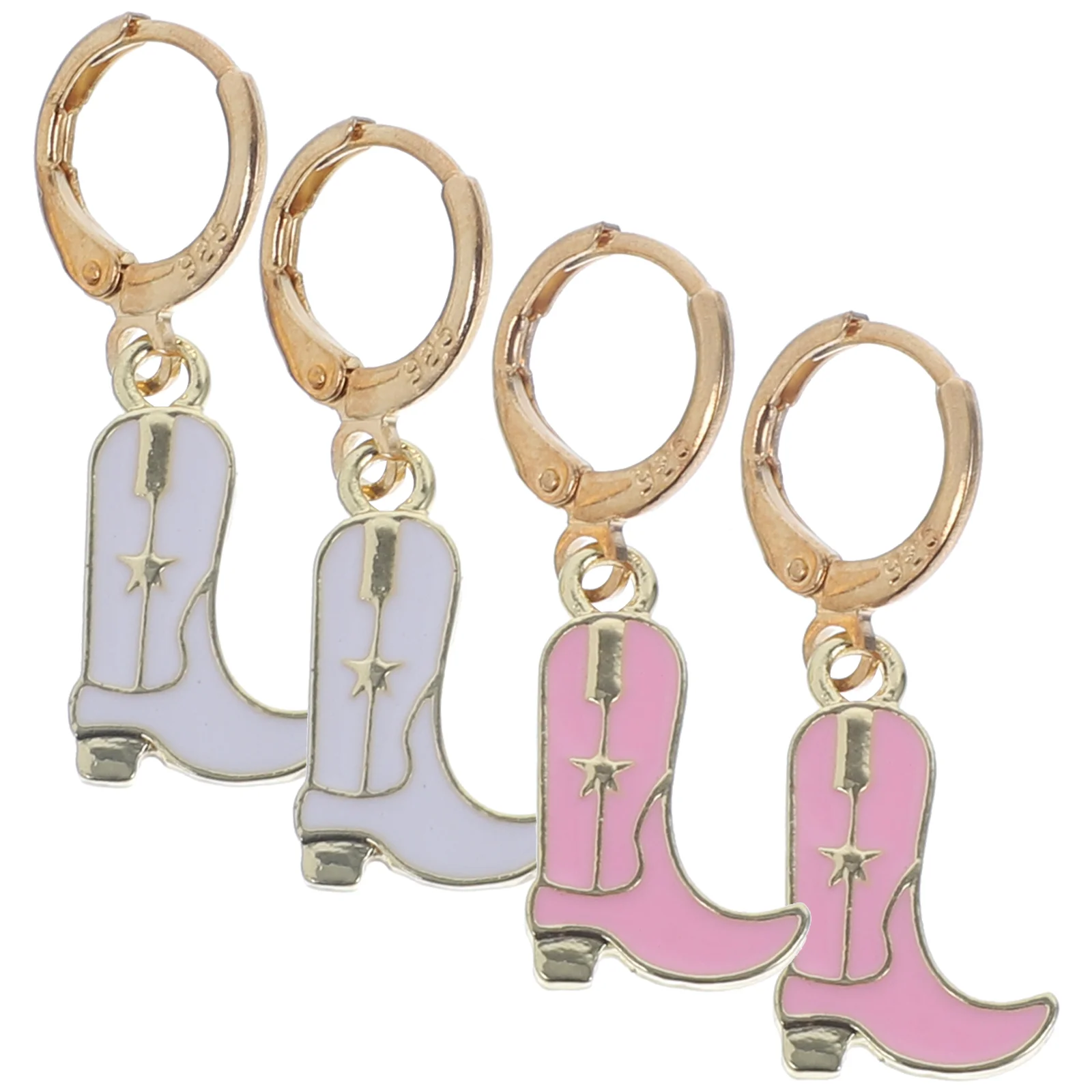 2-Pairs-Cowgirl-Accessories-for-Women-Cowboy-Boot-Earrings-Boots-Dangle ...
