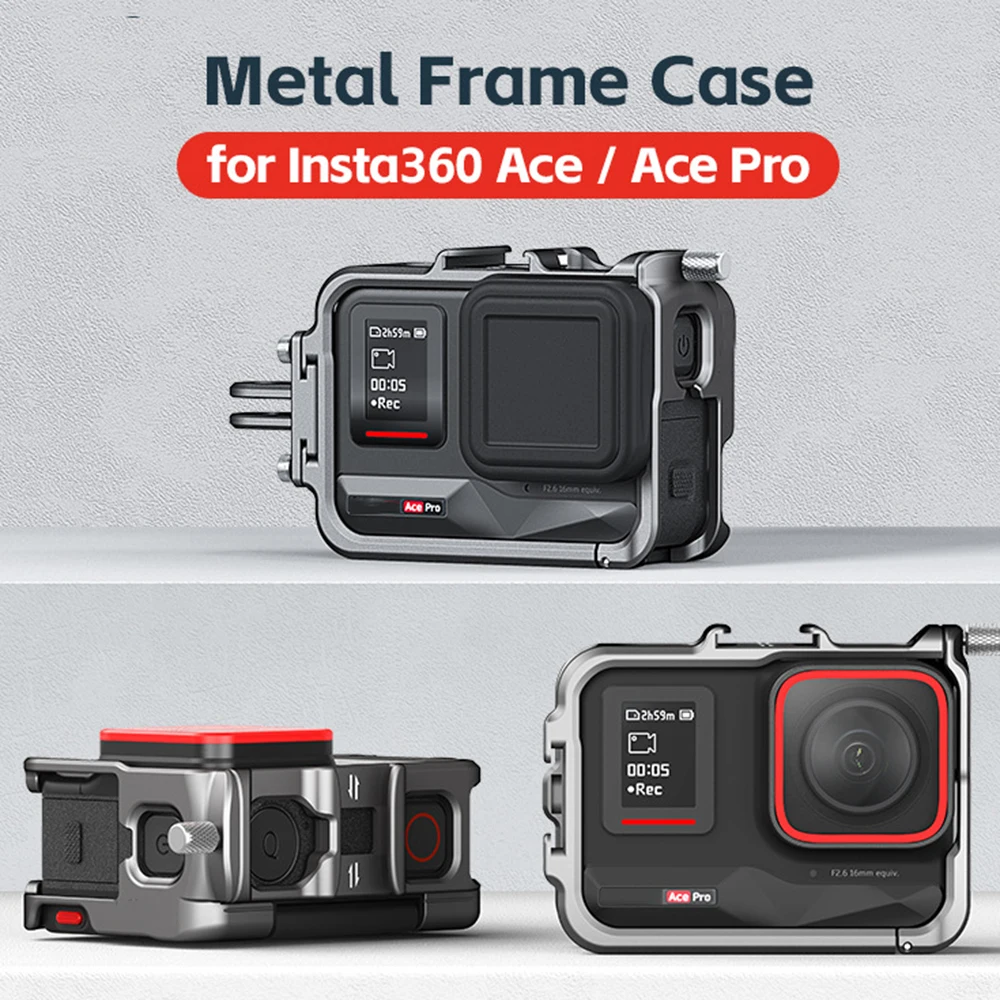 Metal-Cage-For-Insta-360-Ace-Pro-Aluminium-Alloy-Frame-Case-For ...