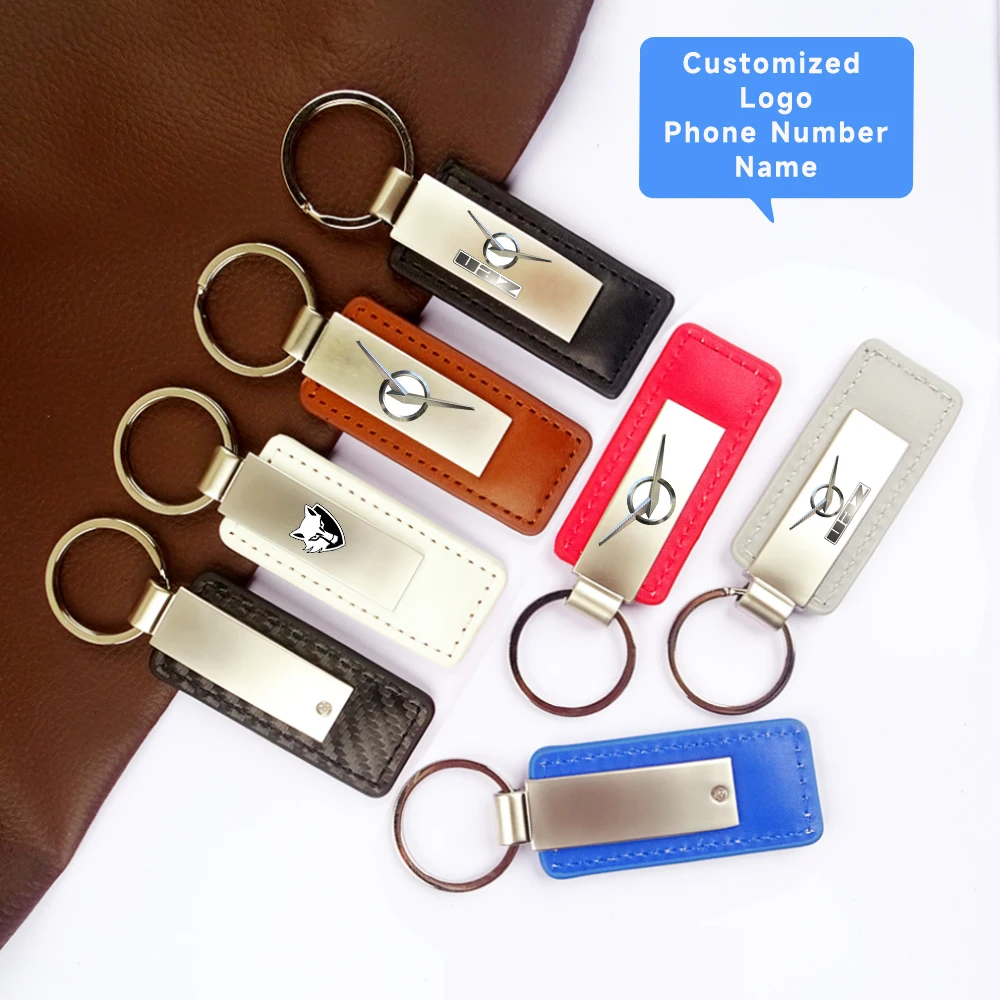 Auto-Classic-keyring-Car-Carbon-Fiber-Fob-Metal-leather-keychain-For ...