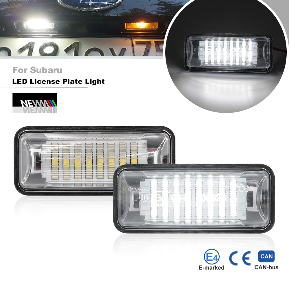 2x Led License Plate Lights For Subaru Forester Outback Impreza Wrx ...