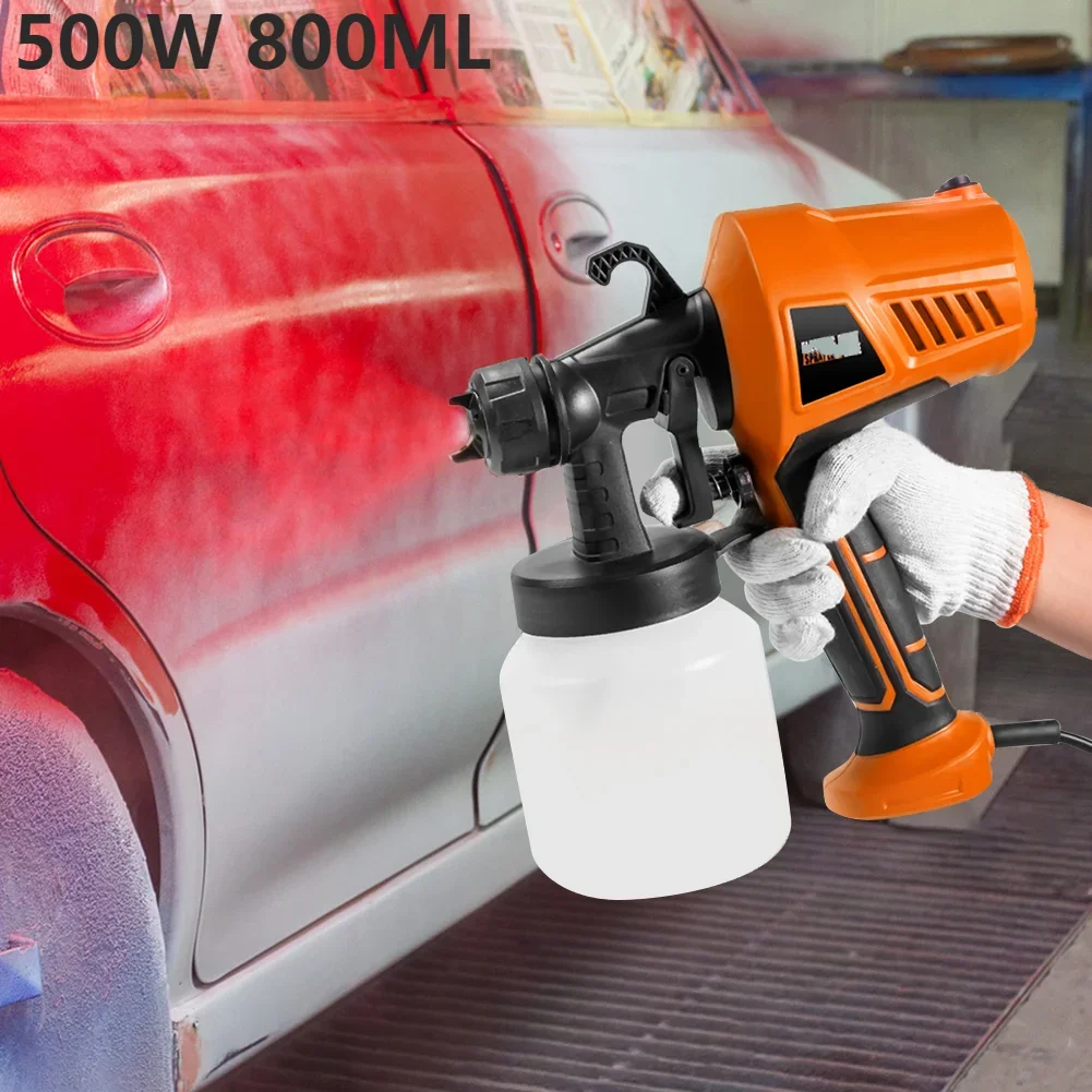 Electric Spray Gun 500W 110/220V High Power Paint Sprayer Home Electric ...