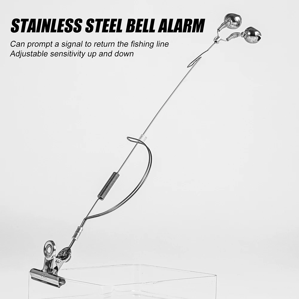 Fishing Rod Bite Bait Alarm Stainless Steel Night Fishing Alarm Bells ...