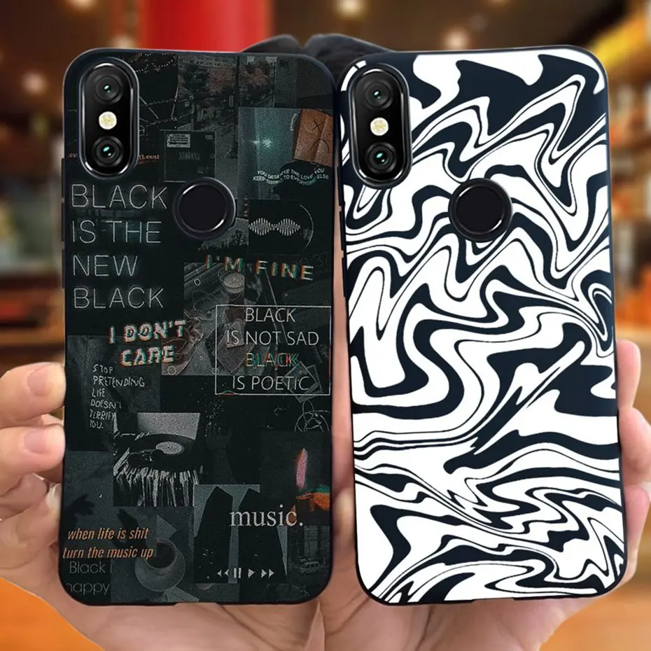 Slim Silicon Case For Xiaomi Redmi Note 6 Pro Fashion Printing Jelly ...