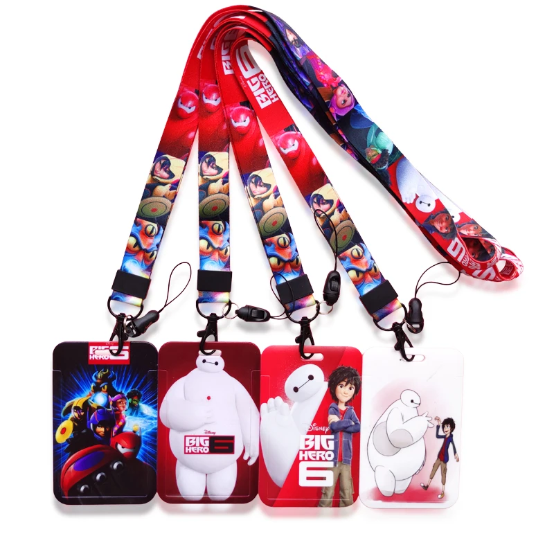 Disney Big Hero Men Card Holders lanyards Anime Credit Card Case ID ...