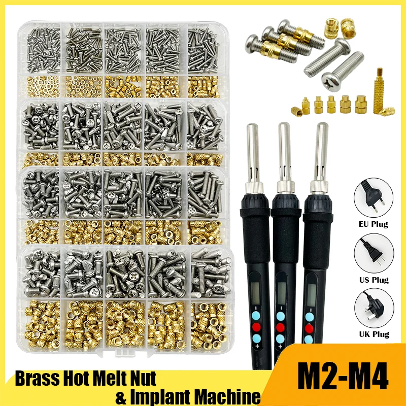 Heat-Insert-Nut-Stainless-Screw-TS100-Soldering-Iron-Tip-Insert ...