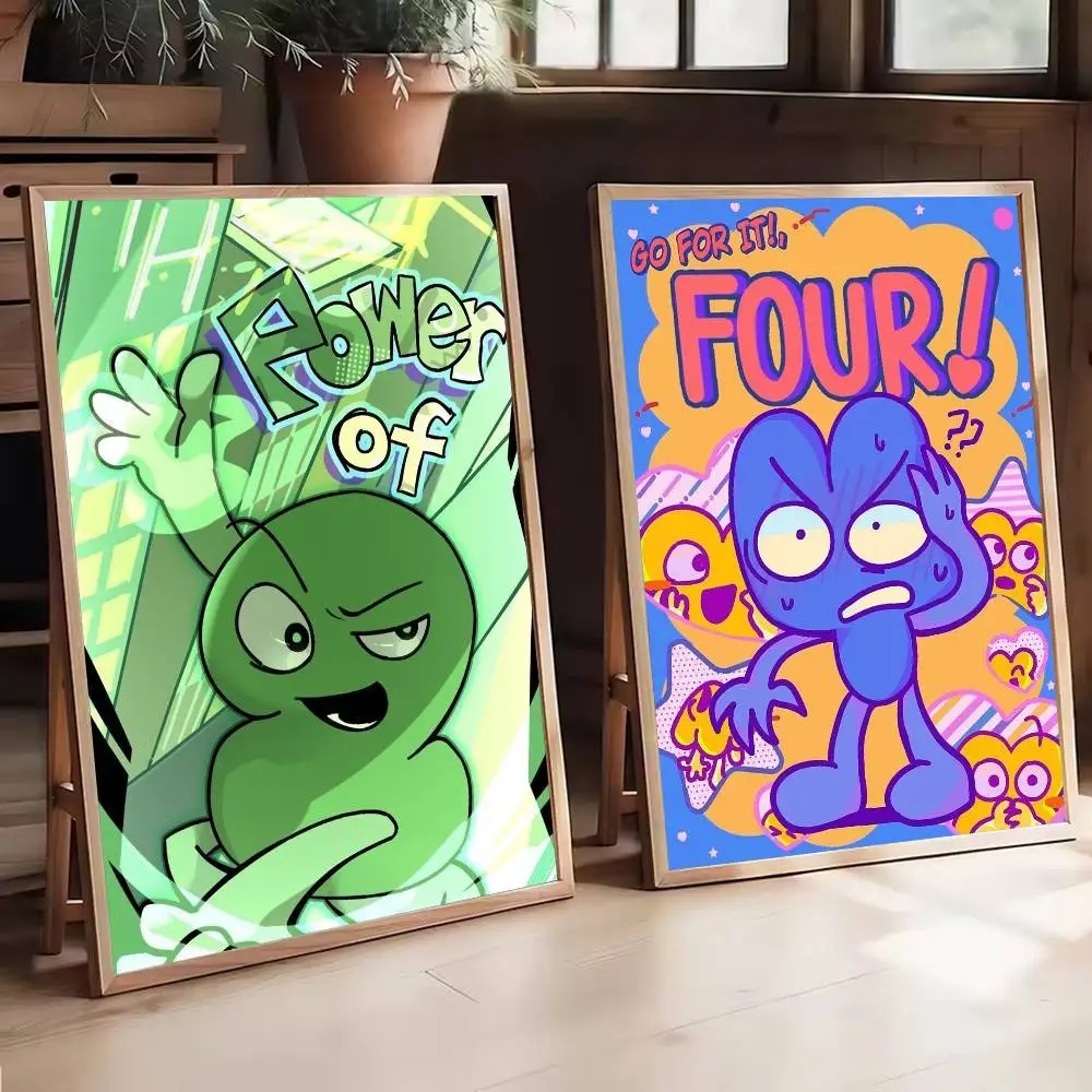 Hot Cartoon BFDI Battle For D-Dream Island Poster Self-adhesive Art ...