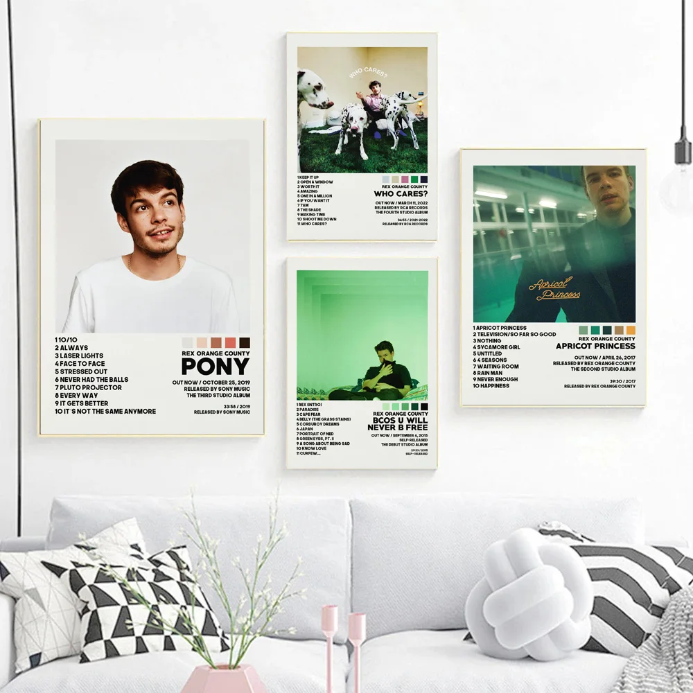 Rex poster laranja pônei county princesa música álbum capa cartaz ...
