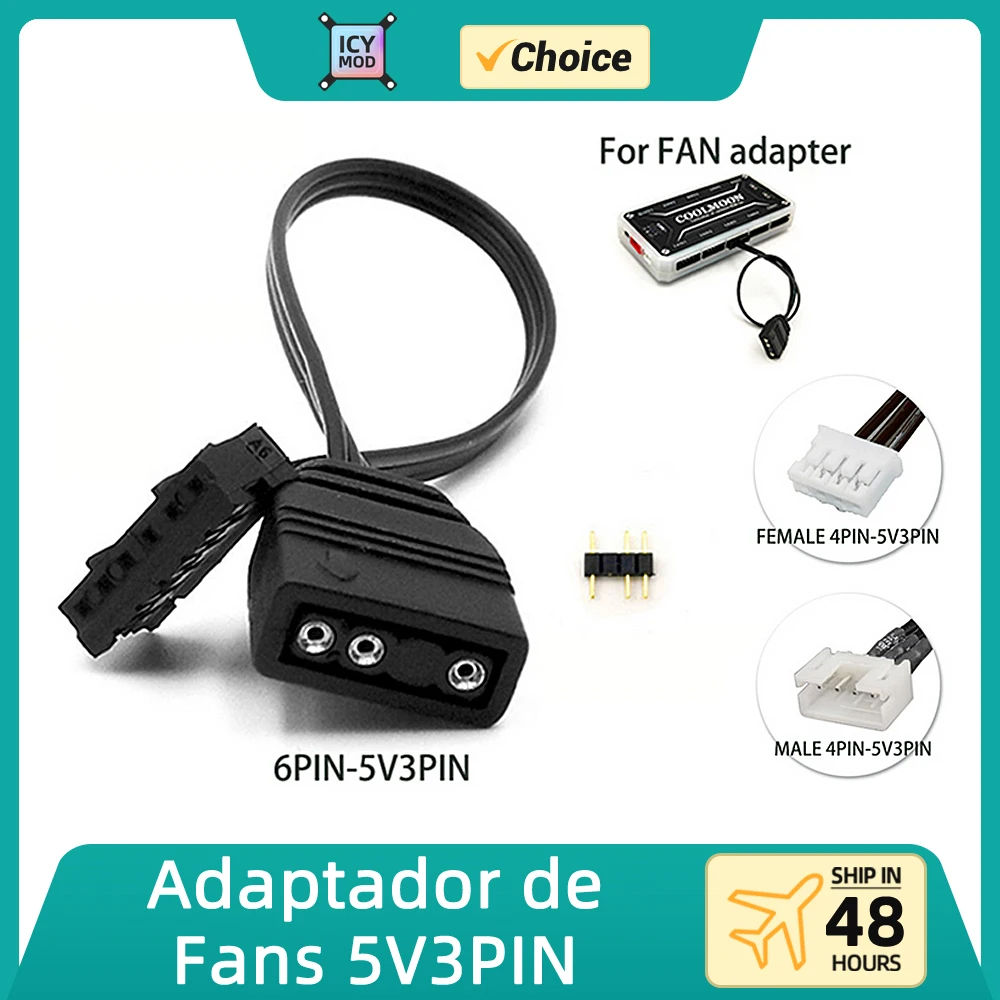 Cabo-adaptador-de-interface-do-ventilador-Barra-clara-AURA-SYNC-Conversor-pequeno-Cabe-alho ...