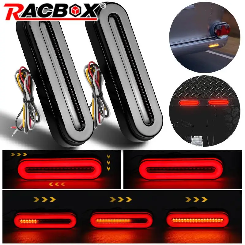 Car-Truck-Trailer-Led-Light-Stop-Tail-Lamp-Red-Sequential-Flowing-Turn ...