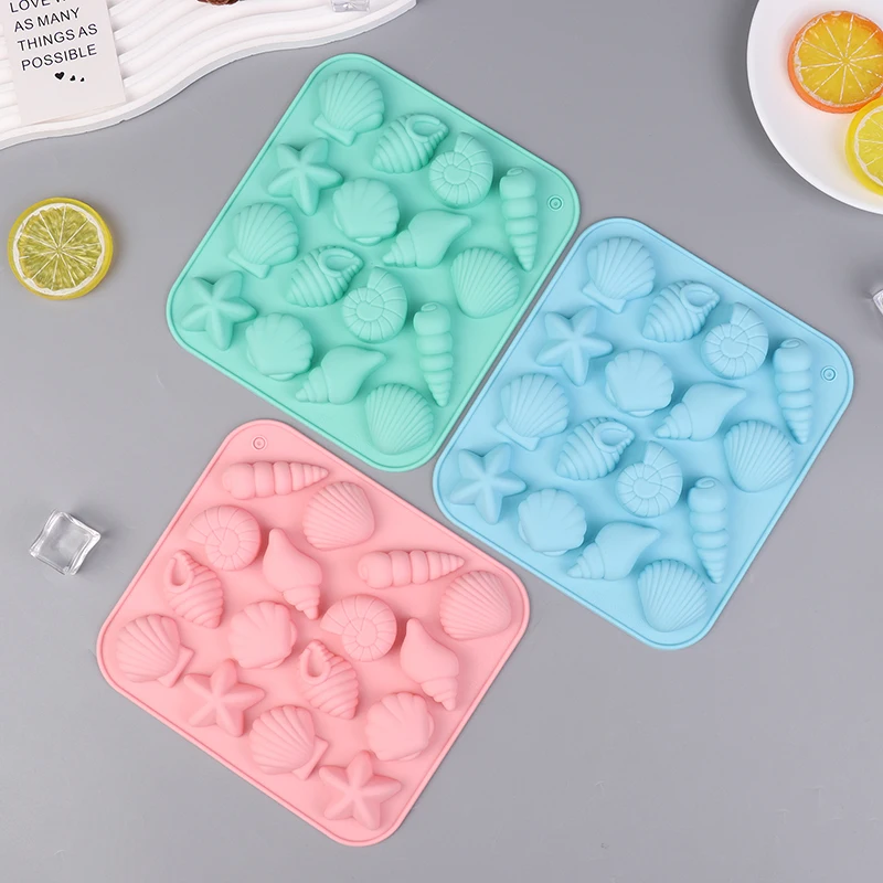 16 Cavity Shell Conch Starfish And Other Shaped Silicone Molds DIY ...